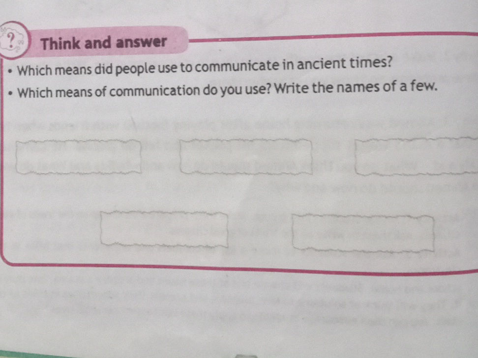 Which means did people use to communicate | StudyX