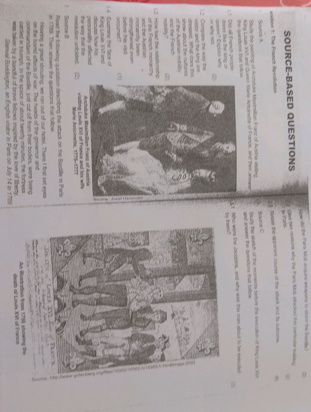 Source-BASED QUESTIONS Question 1: The | StudyX