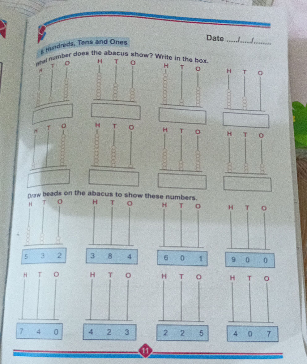 What number does the abacus show? Write in | StudyX