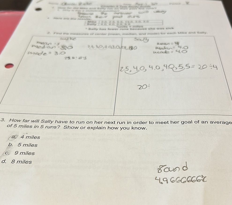 2. Find the measures of center (mean, | StudyX