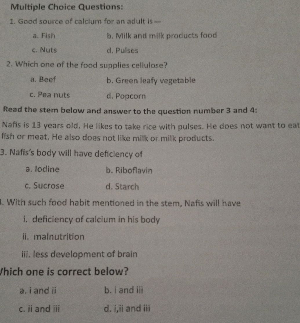 Multiple Choice Questions: 1. Good source | StudyX