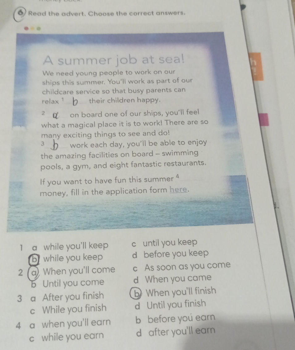 Read the advert. Choose the correct answers. | StudyX