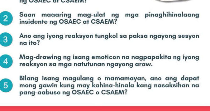 2 Saan maaaring mag-ulat ng mga | StudyX