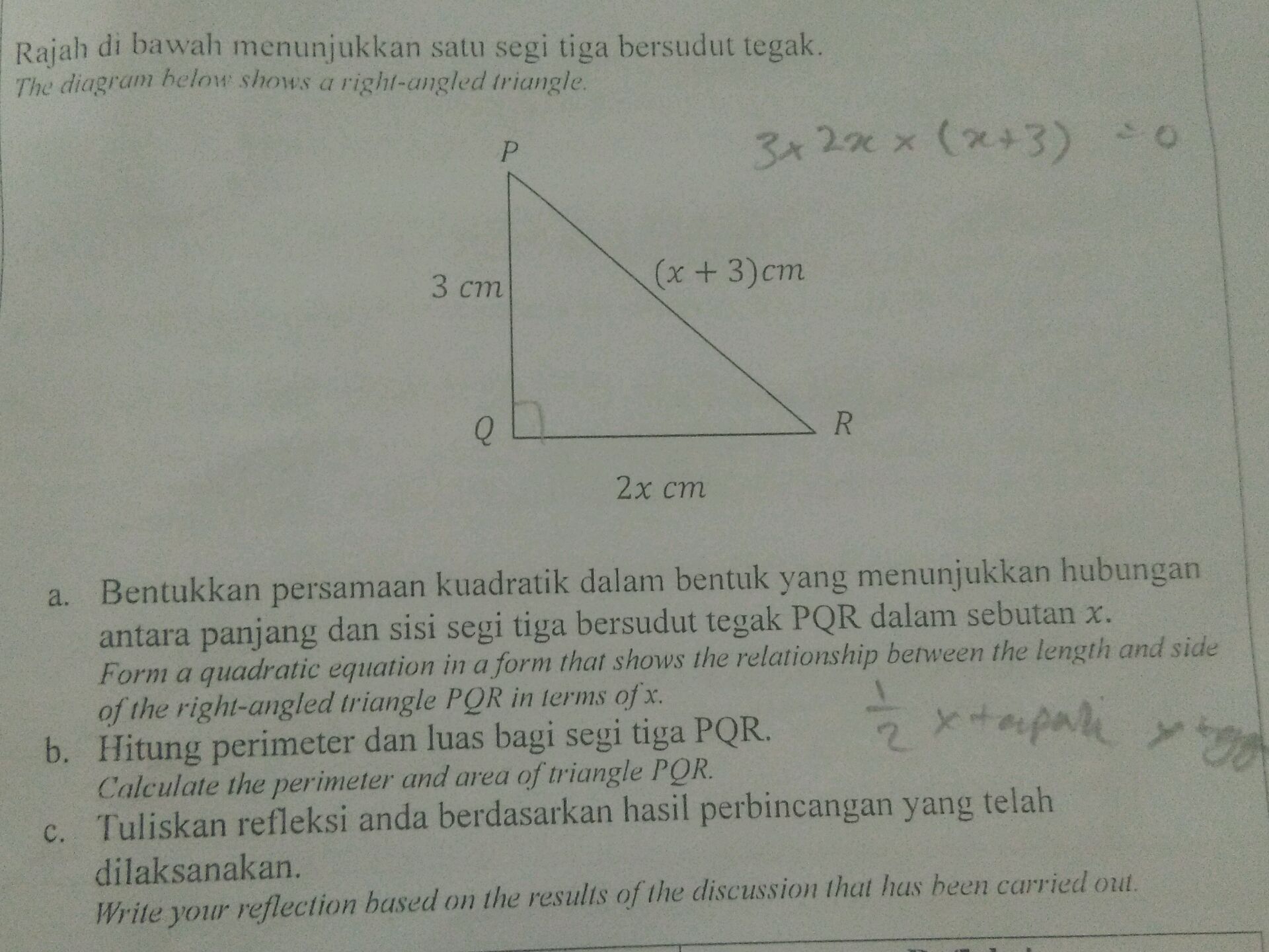The diagram below shows a right-angled | StudyX