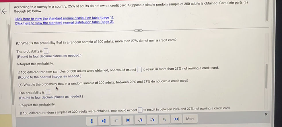 (b) What is the probability that in a random | StudyX