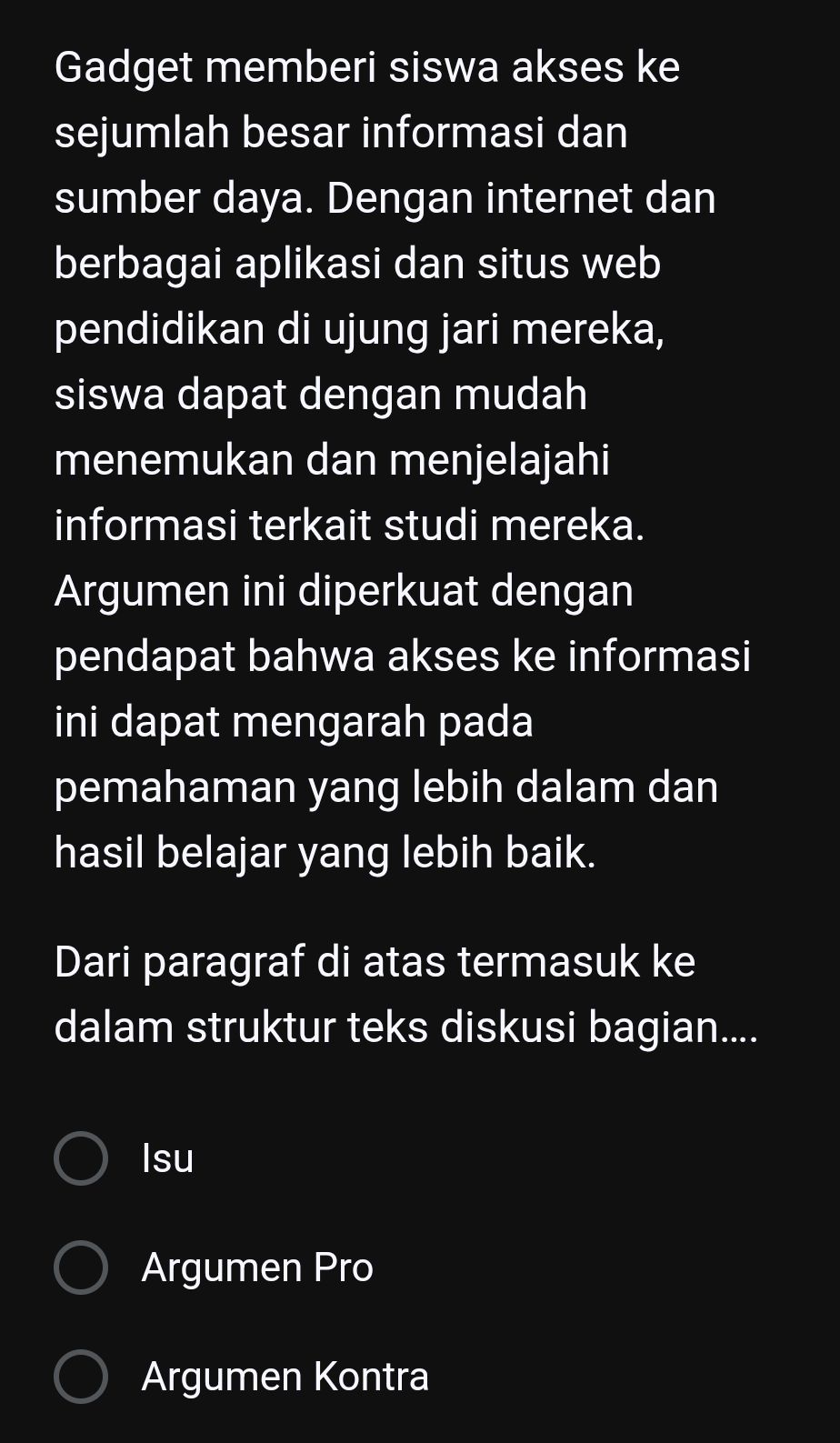 Gadget memberi siswa akses ke sejumlah besar | StudyX