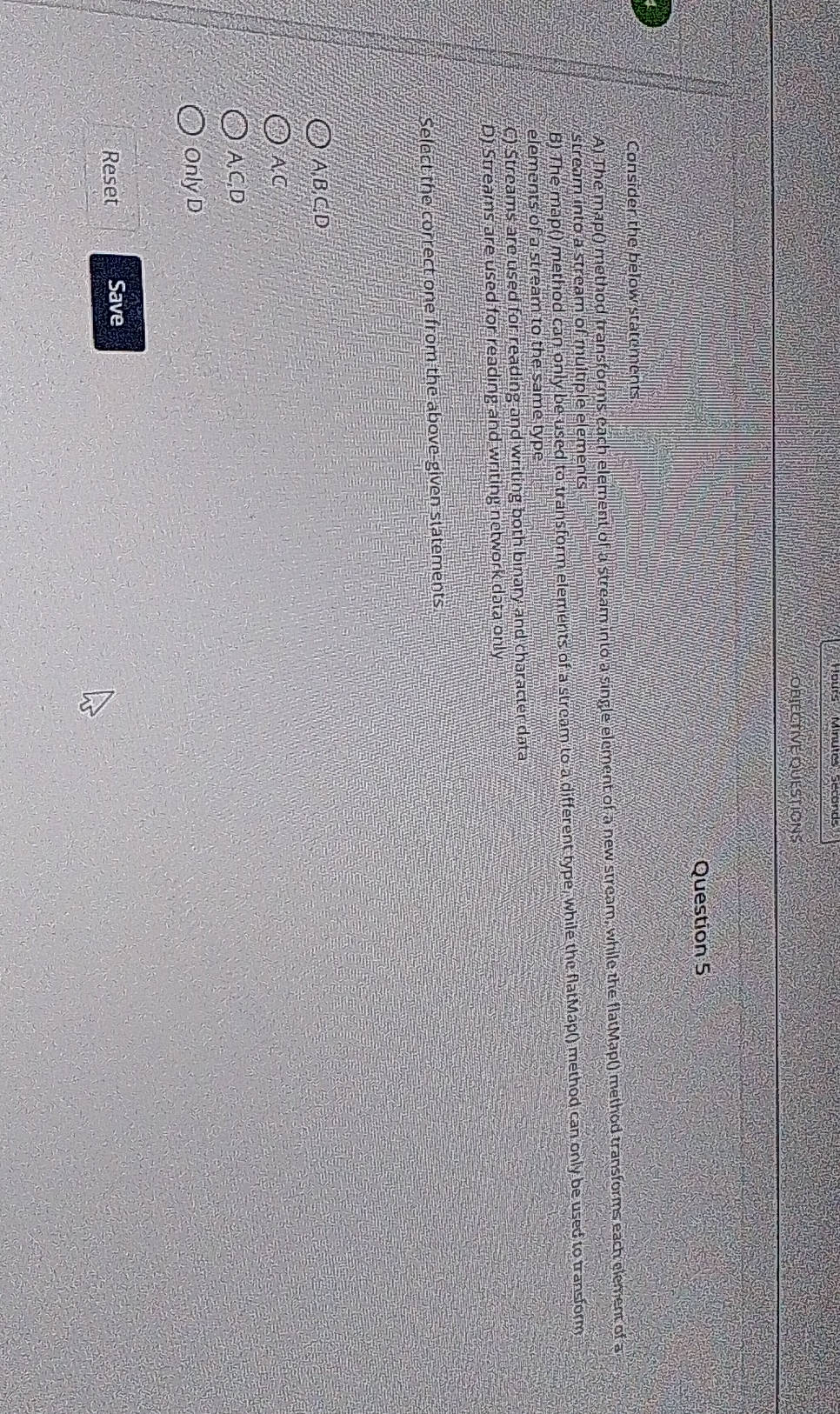 Consider the below statements. A) The map() | StudyX