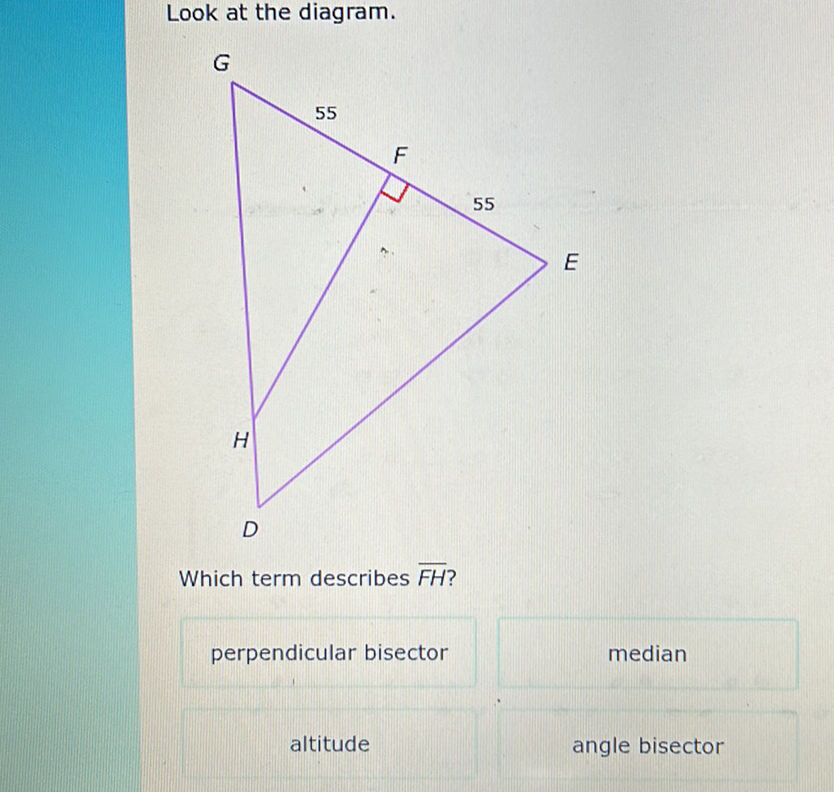 Look at the diagram. Which term describes $ | StudyX