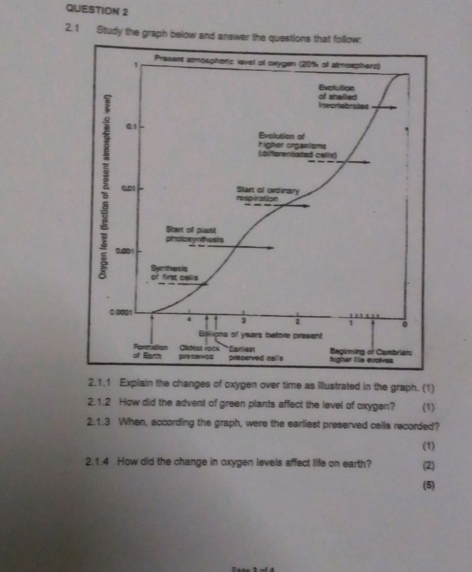 2. Study the graph below and answer the | StudyX