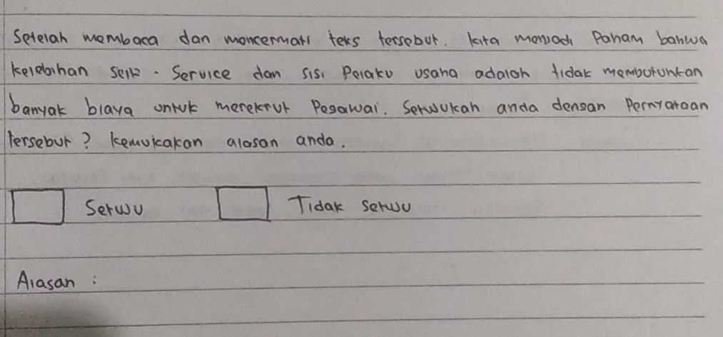 Setelah membaca dan mencermati teks | StudyX