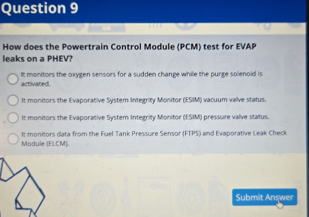 How does the Powertrain Control Module (PCM) | StudyX