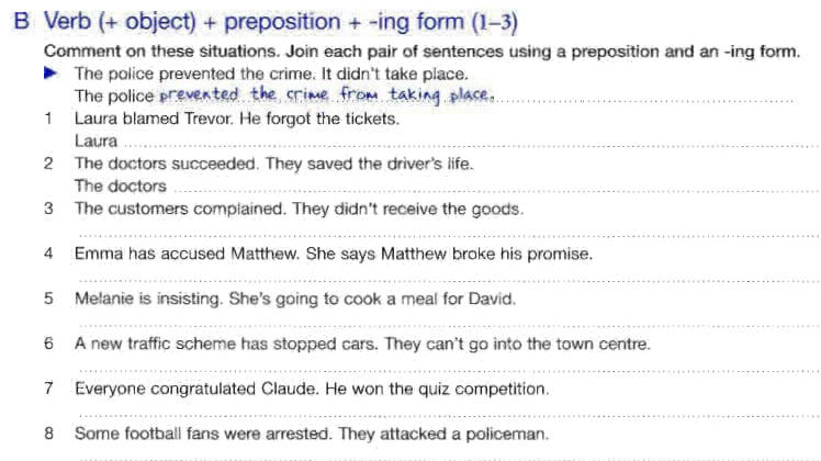 Comment on these situations. Join each pair | StudyX