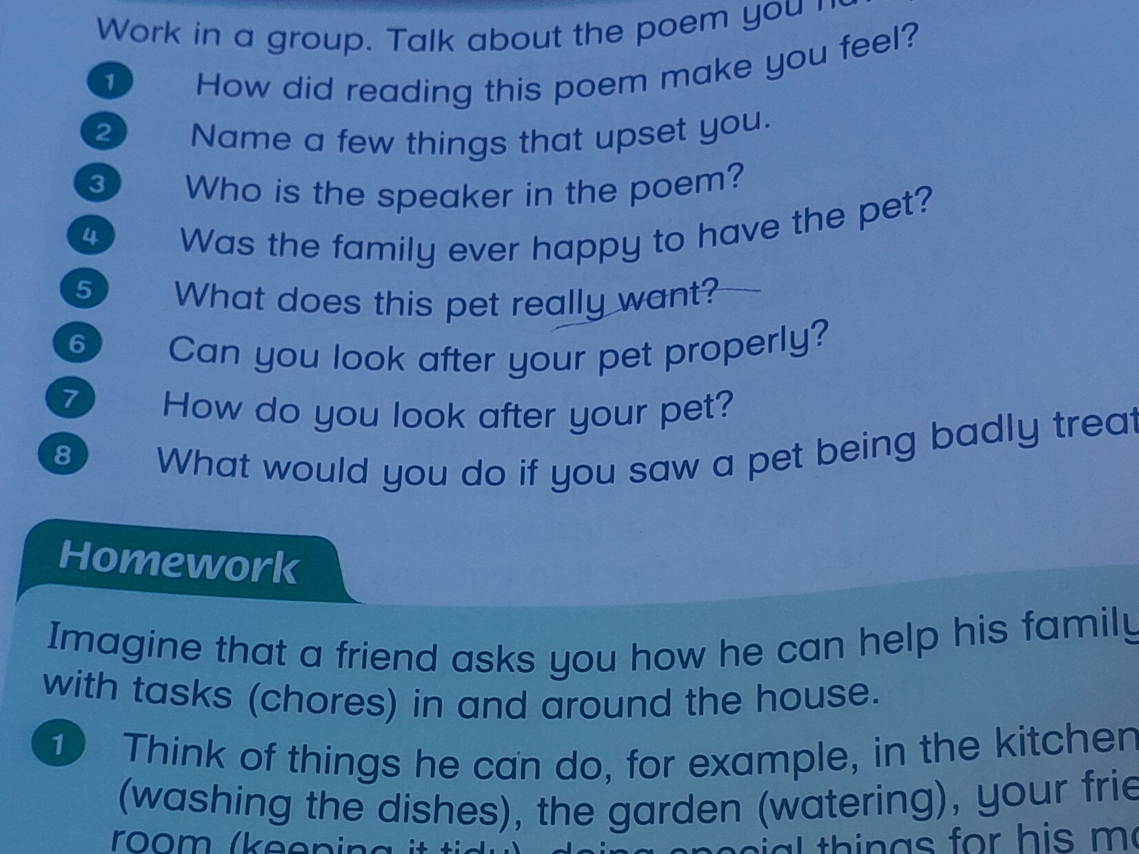 1. How did reading this poem make you feel? | StudyX