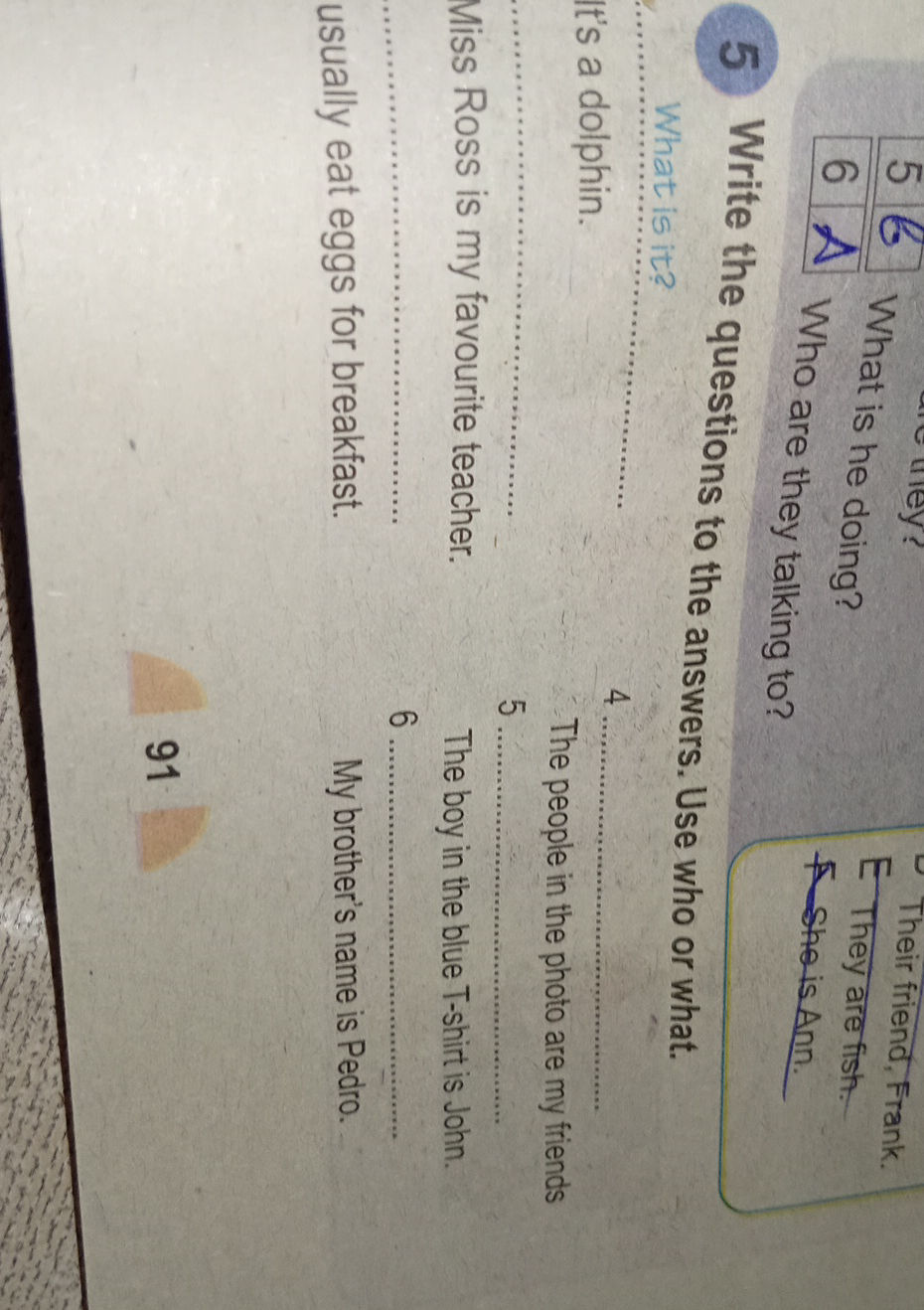 5 Write the questions to the answers. Use | StudyX