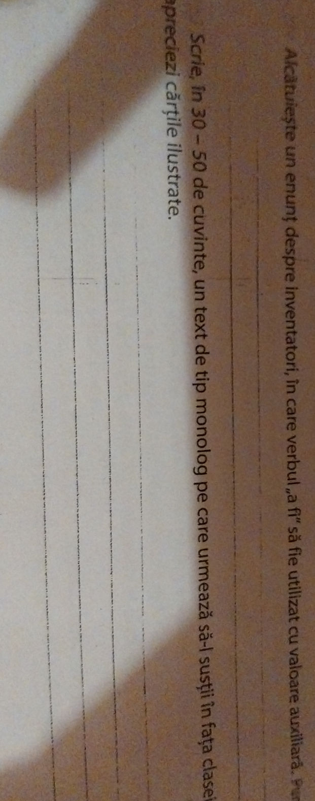Alcătuieste un enunț despre inventatori, în | StudyX