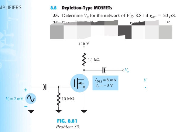 35. Determine $V_o$ for the network of Fig. | StudyX