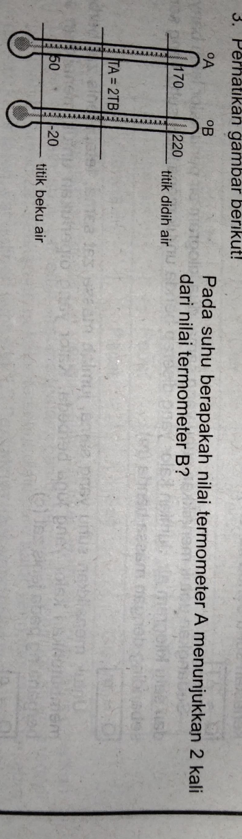 Perhatikan gambar berikut! Pada suhu | StudyX