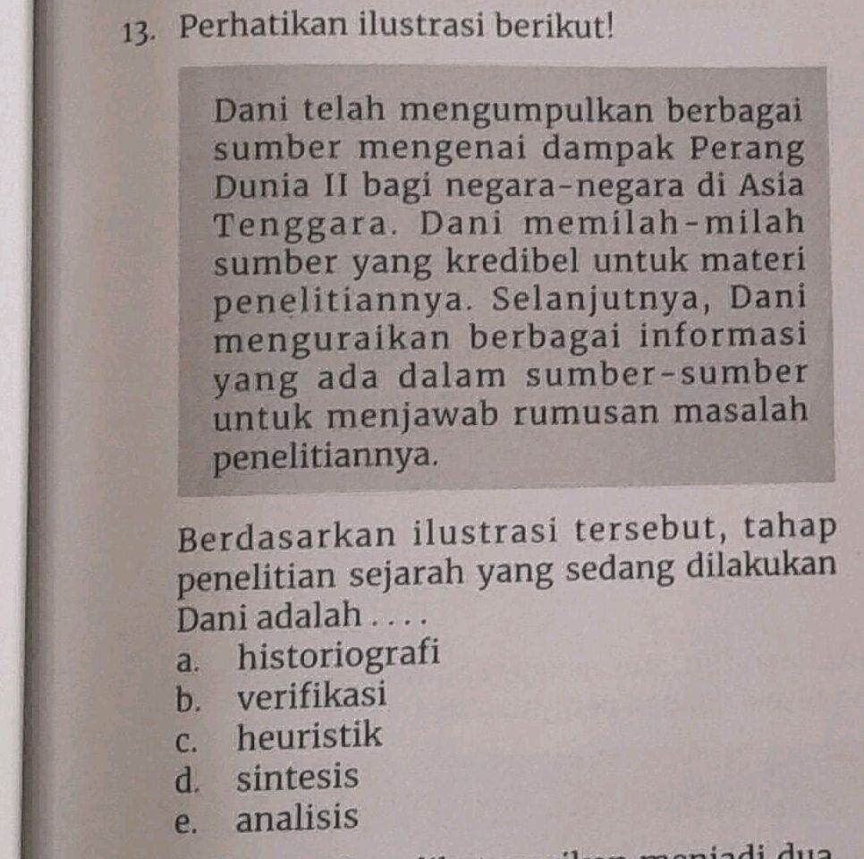 13. Perhatikan ilustrasi berikut! Dani | StudyX