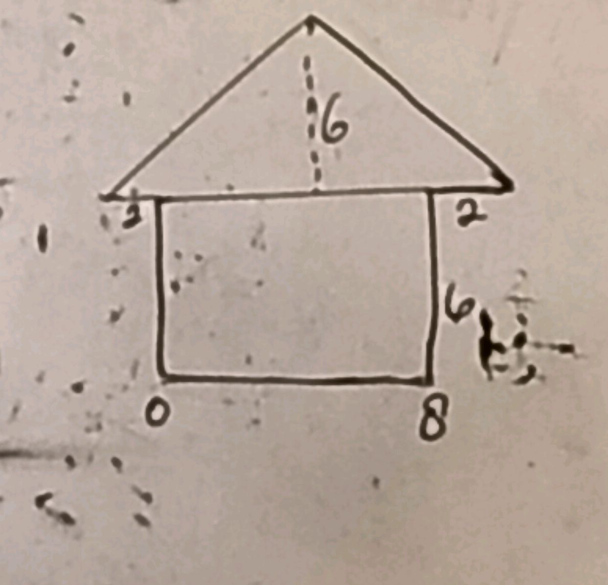 The image shows a house-like shape with | StudyX
