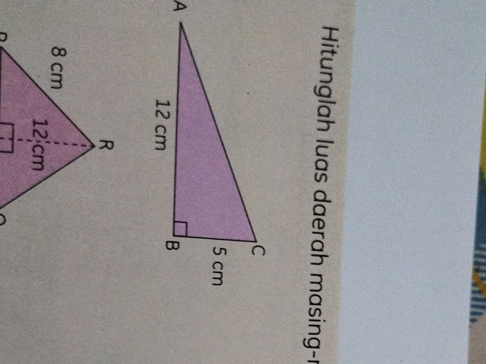 Hitunglah luas daerah masing-masing. This | StudyX
