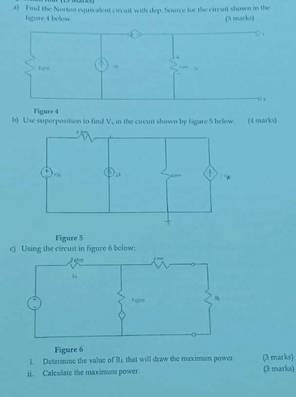 a) Find the Norton equivalent circuit with | StudyX
