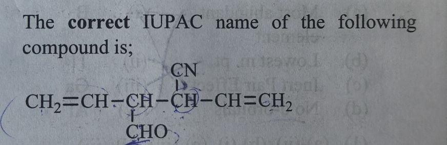 The correct IUPAC name of the following | StudyX