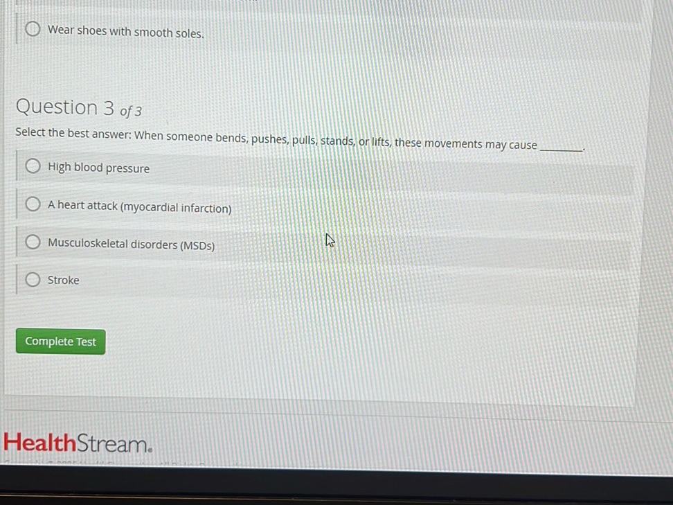 Question 3 of 3 Select the best answer: When | StudyX