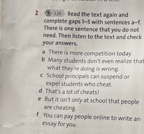 Read the text again and complete gaps 1-5 | StudyX