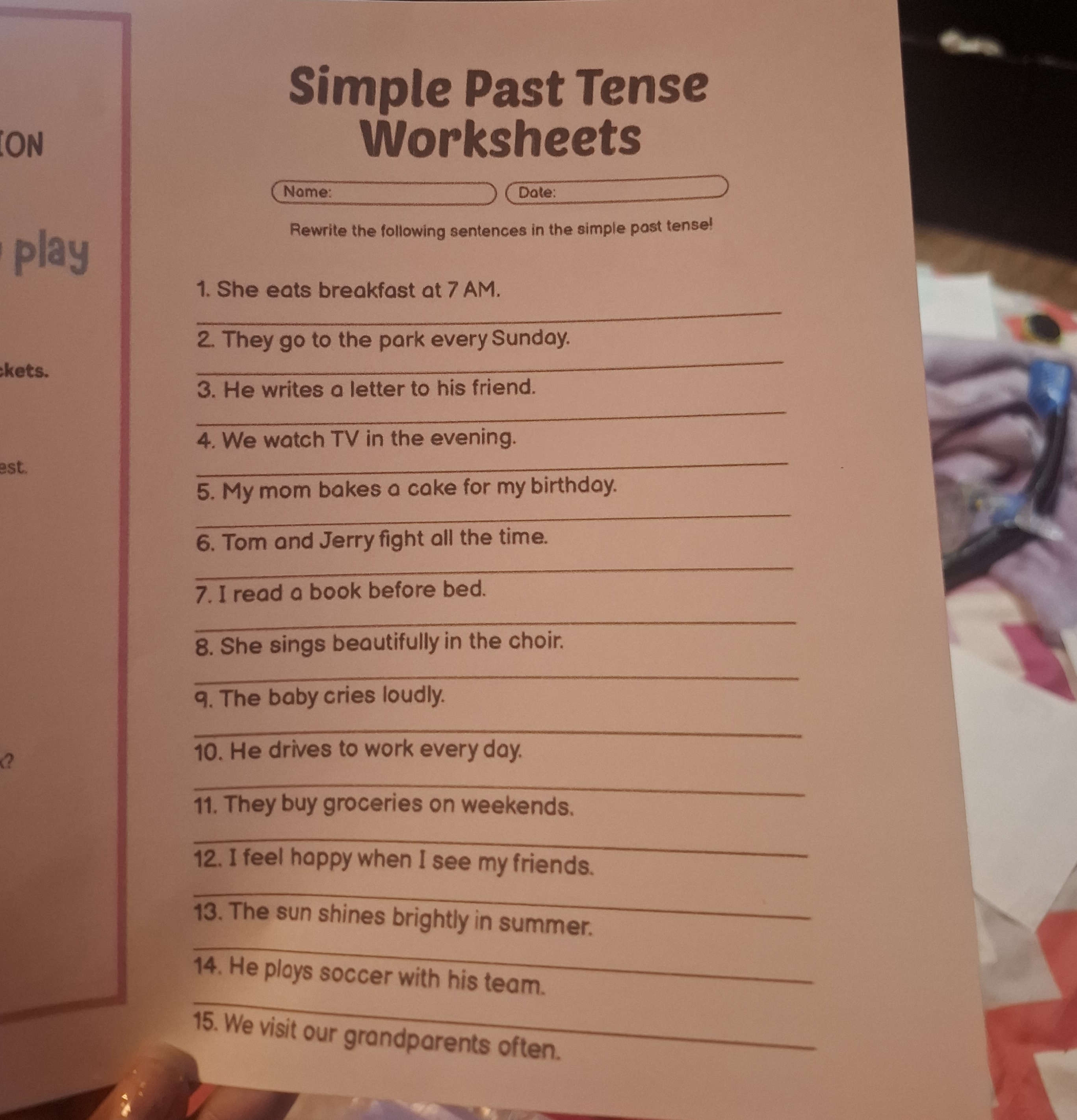 Rewrite the following sentences in the | StudyX