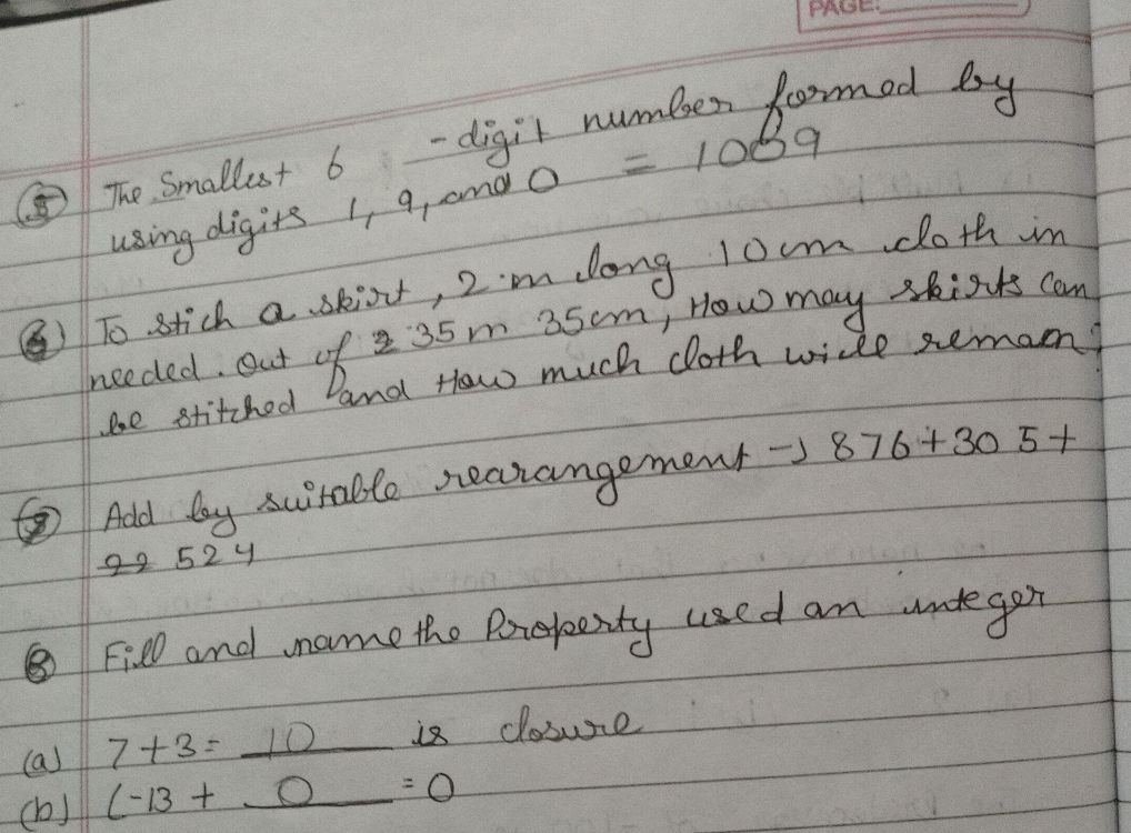 The Smallest 6 - digit number formed by | StudyX