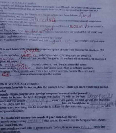 Fill in each blank with the most appropriate | StudyX