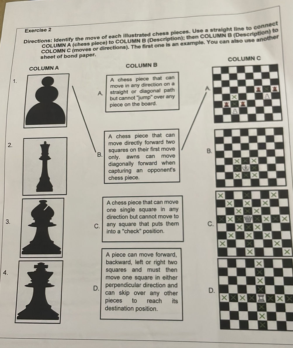 Exercise 2 Directions: Identify the move of | StudyX