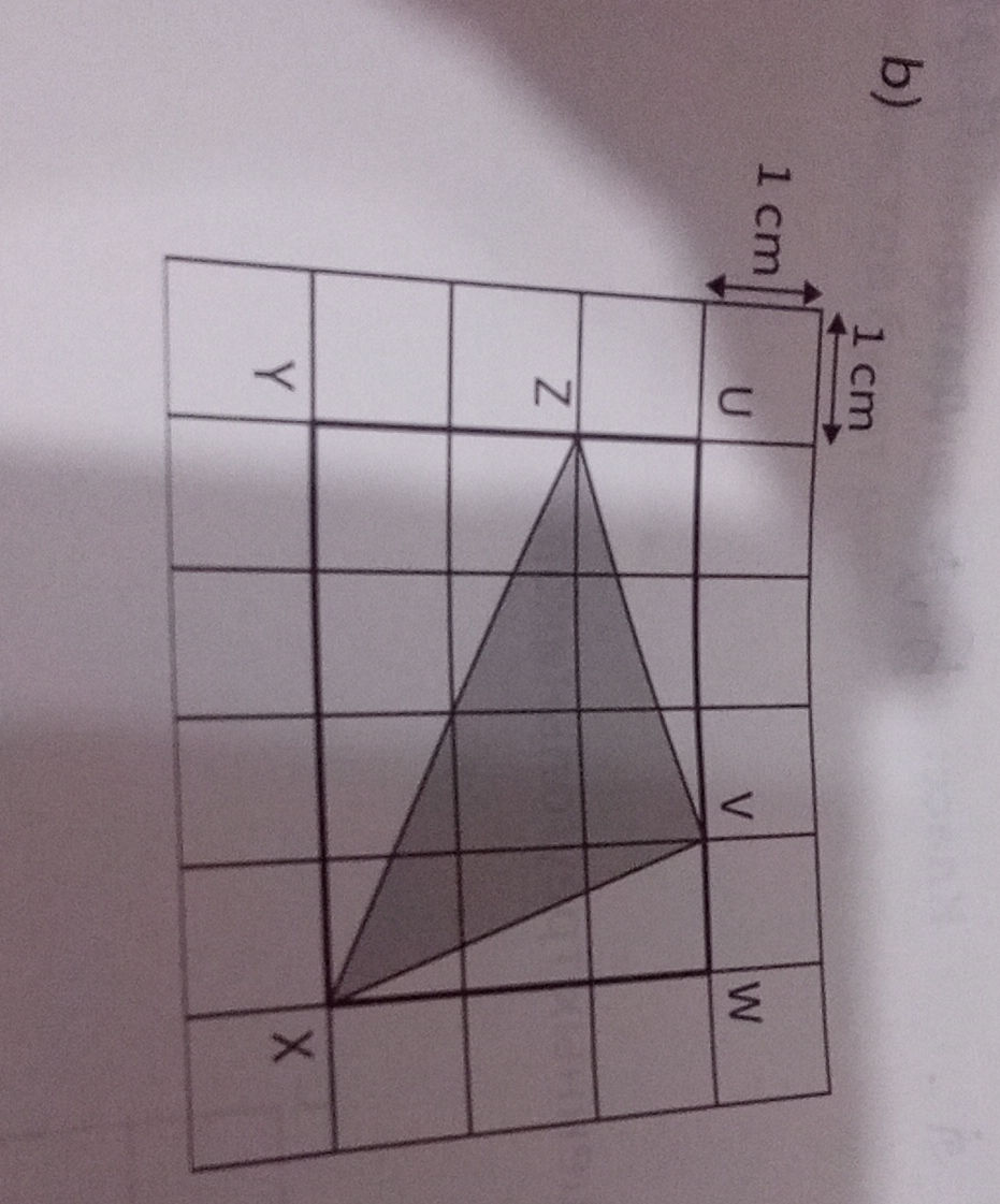 The image shows a triangle on a grid. The | StudyX