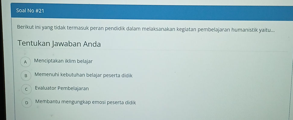 Berikut ini yang tidak termasuk peran | StudyX