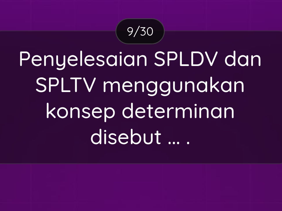 Penyelesaian SPLDV dan SPLTV menggunakan | StudyX