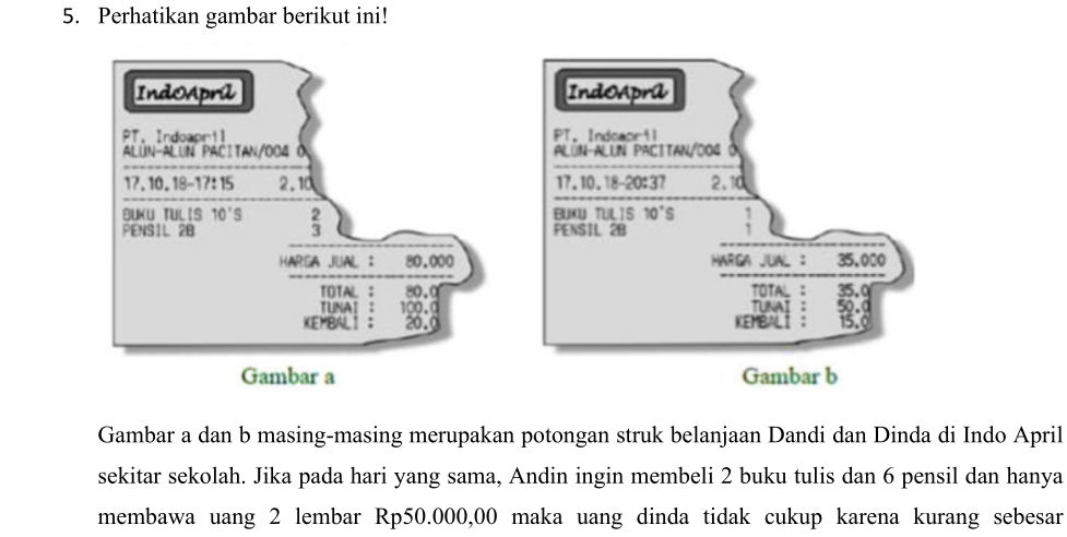 5. Perhatikan gambar berikut ini! Gambar a | StudyX