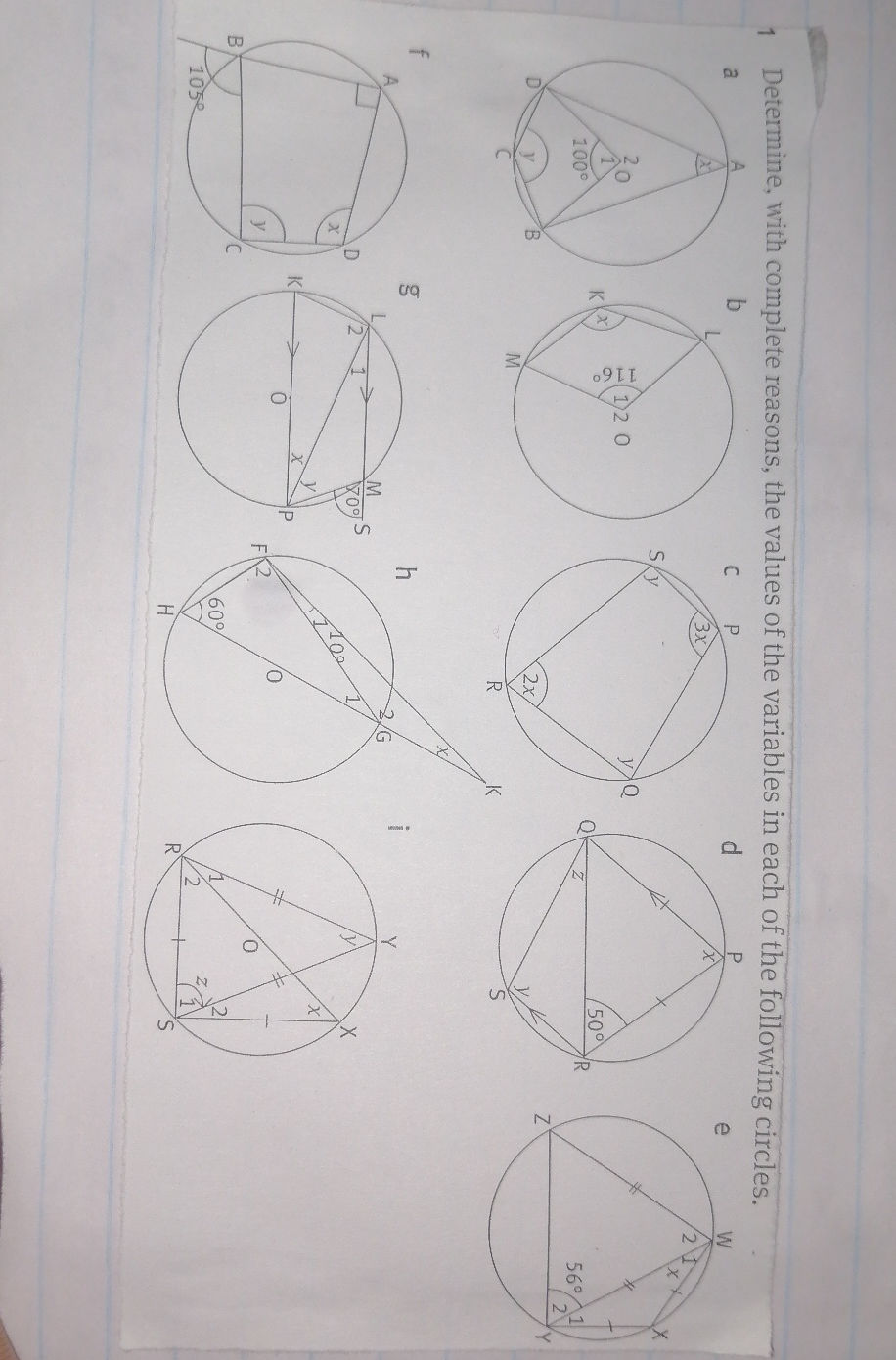 1. Determine, with complete reasons, the | StudyX