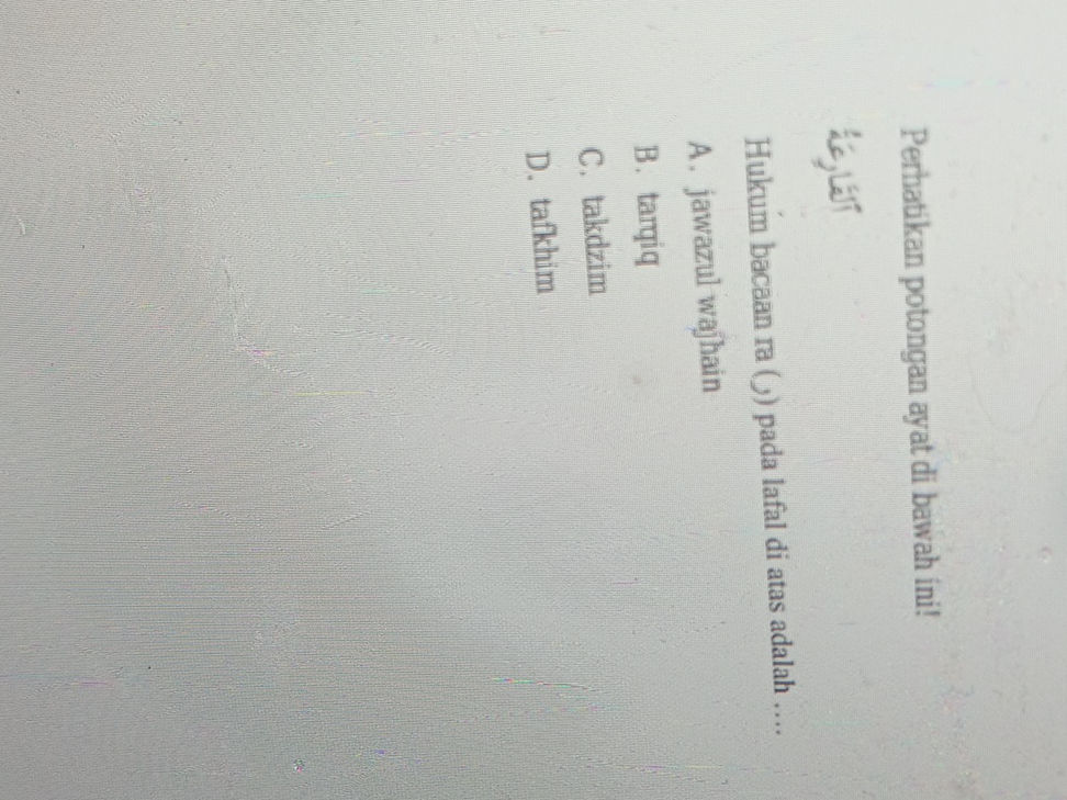 Perhatikan potongan ayat di bawah ini! | StudyX