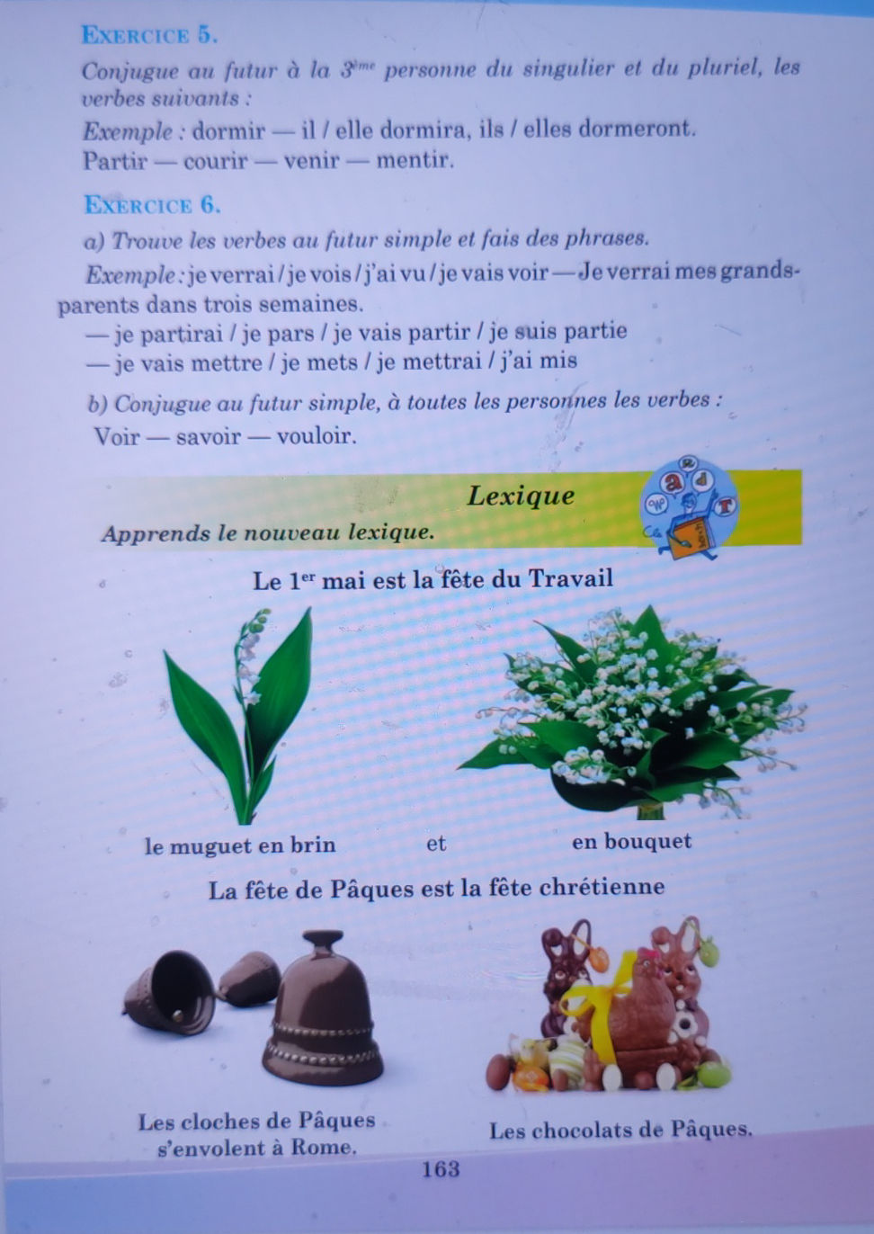 EXERCICE 5. Conjugue au futur à la 3ème | StudyX