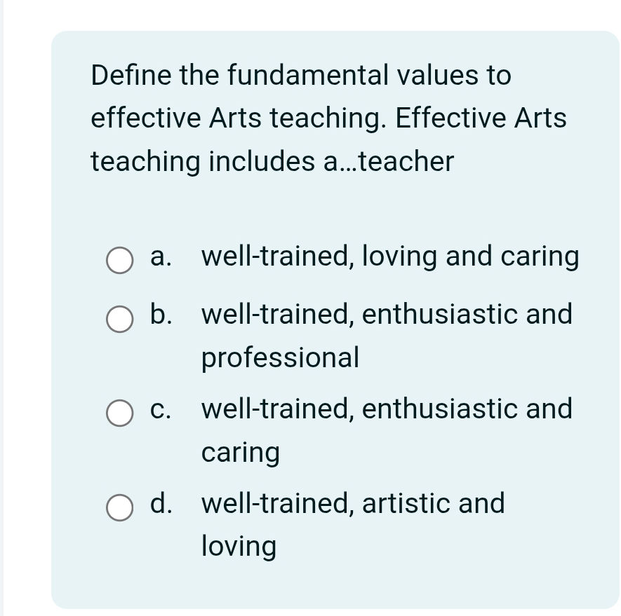 Define the fundamental values to effective | StudyX
