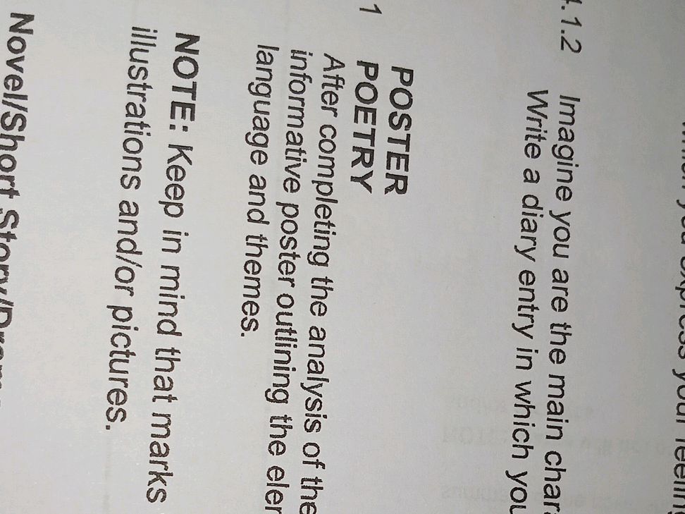 1.1.2 Imagine you are the main chara Write a | StudyX