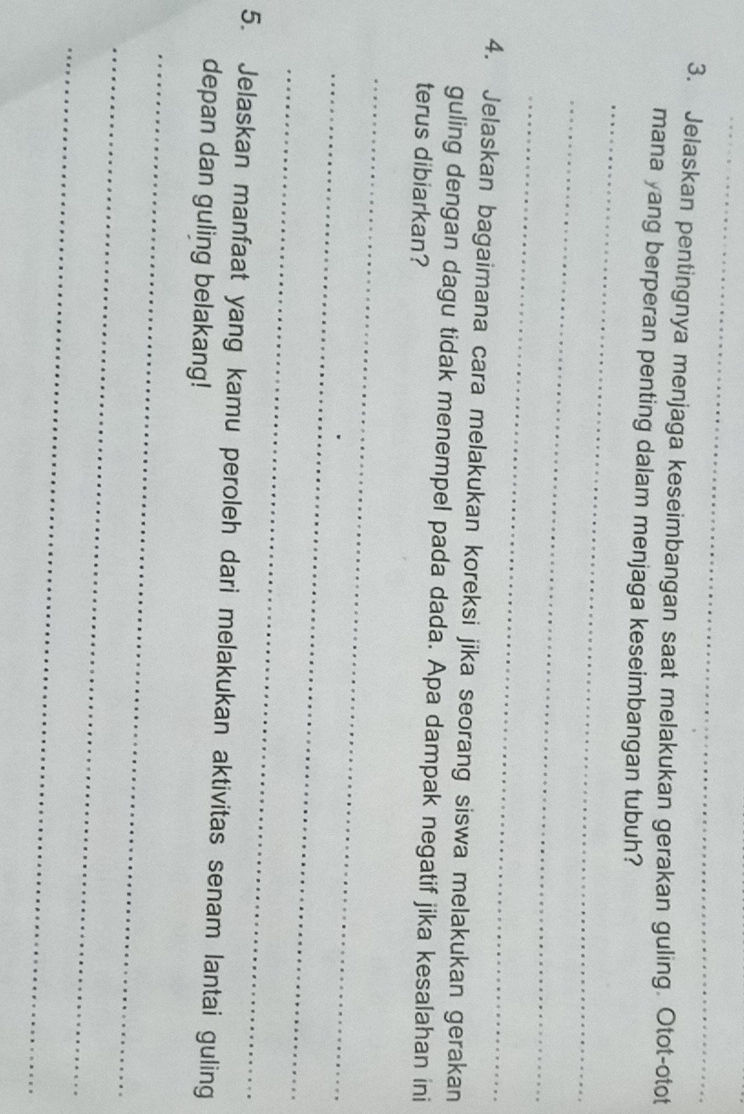 3. Jelaskan pentingnya menjaga keseimbangan | StudyX