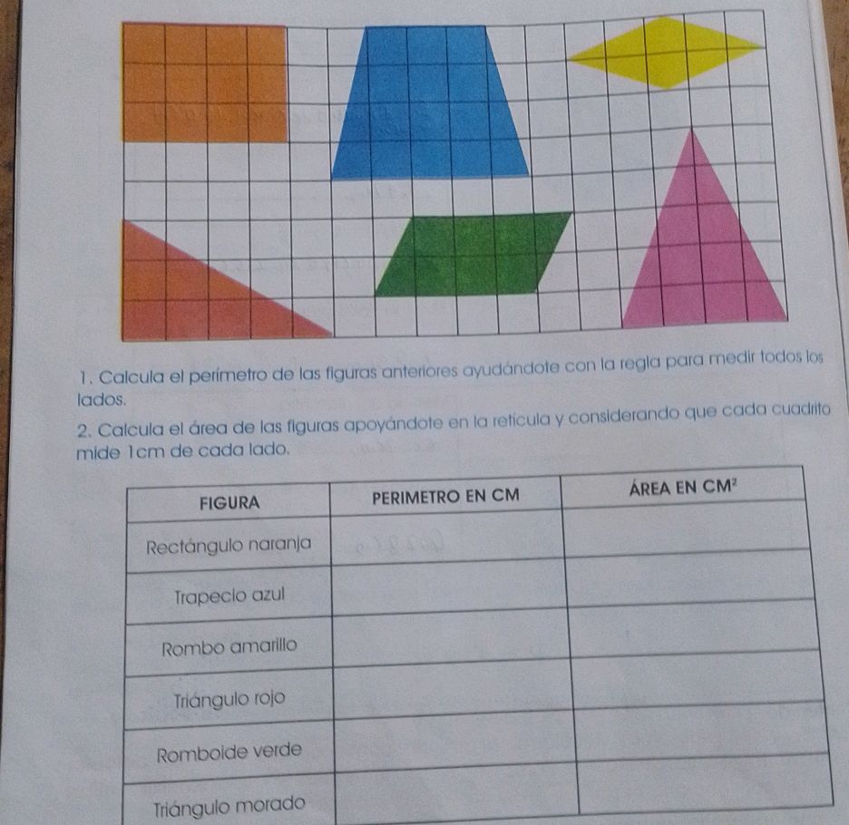 1. Calcula el perímetro de las figuras | StudyX