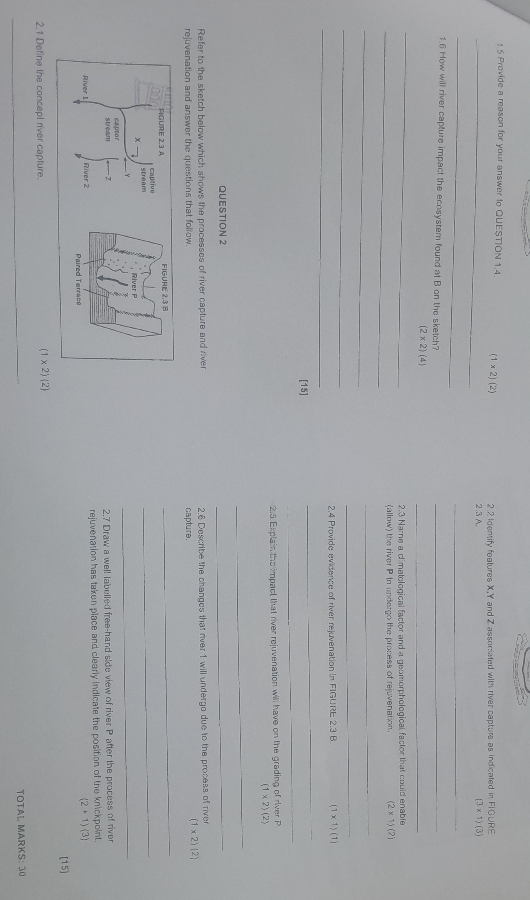 QUESTION 2 Refer to the sketch below which | StudyX
