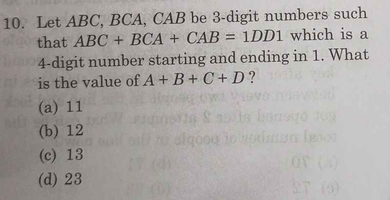 10. Let $ABC$, $BCA$, $CAB$ be 3-digit | StudyX