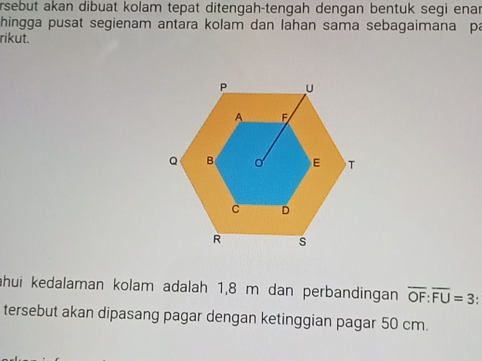 The image shows a diagram of a hexagonal | StudyX