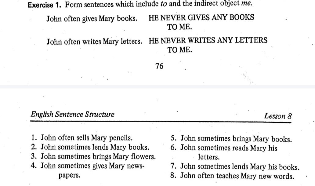Exercise 1. Form sentences which include to | StudyX