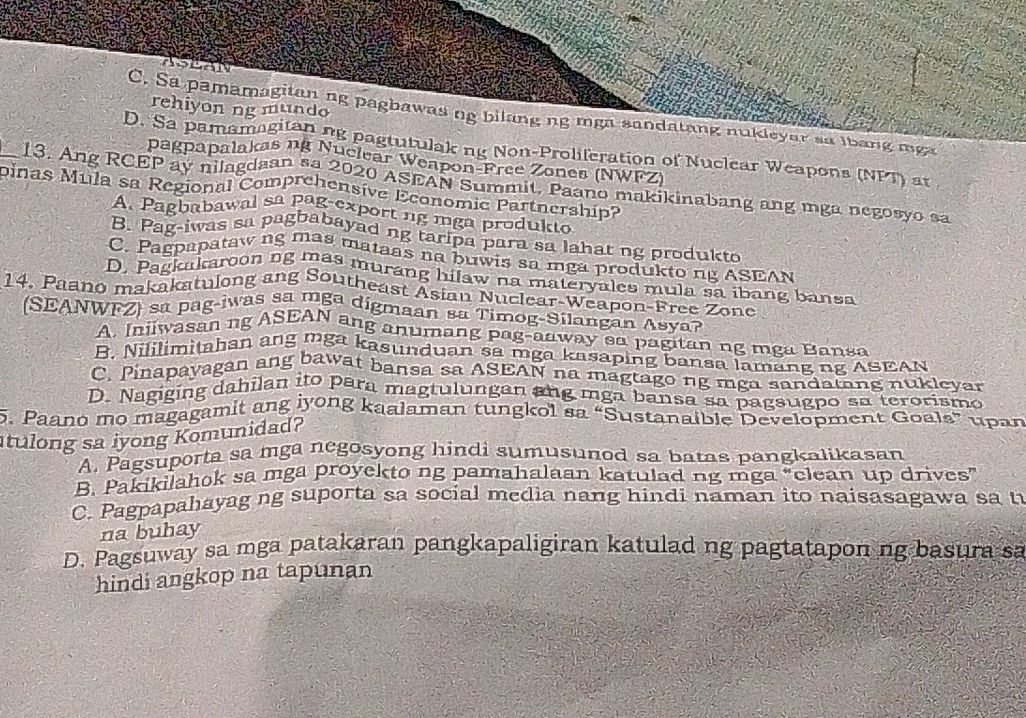 13. Ang RCEP ay nilagdaan sa 2020 ASEAN | StudyX