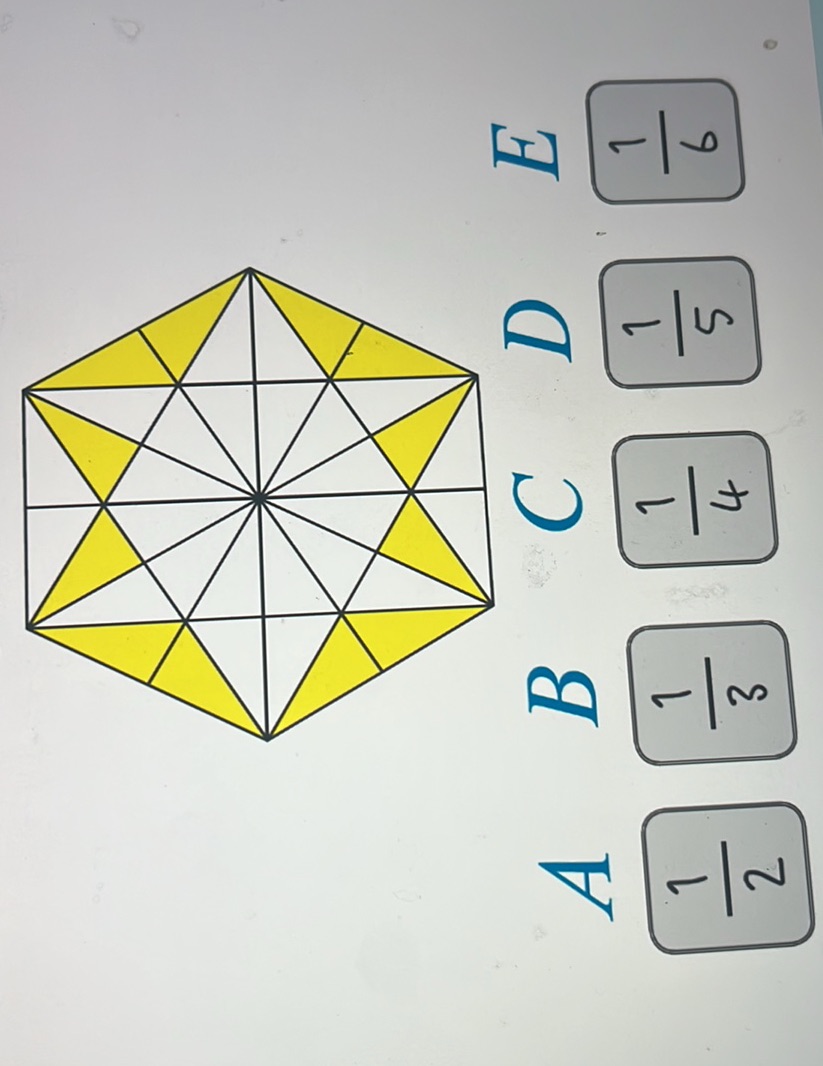 What fraction of the figure is shaded? A. $ | StudyX