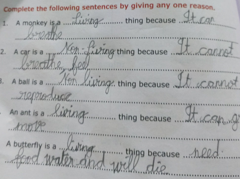 Complete the following sentences by giving | StudyX